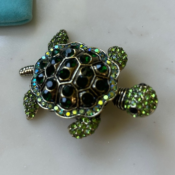 Jewelry | New Whimsy Green Crystal Turtle Brooch | Poshmark